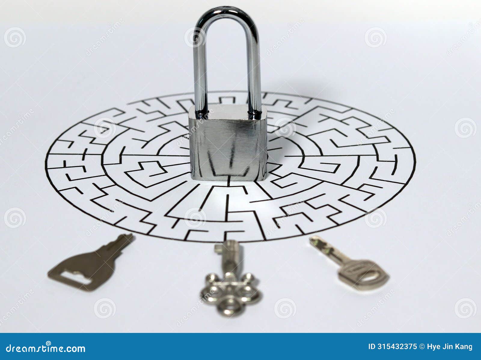 Keys and Locks in the Maze. Security Keys Used As Background Security ...