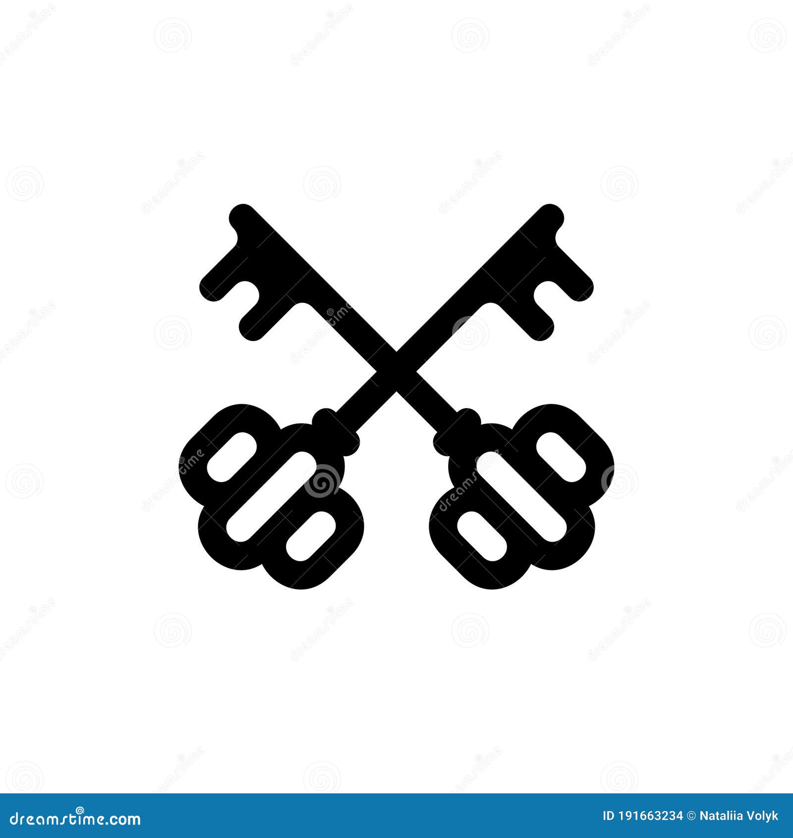 Keys logo stock vector. Illustration of real, style - 191663234