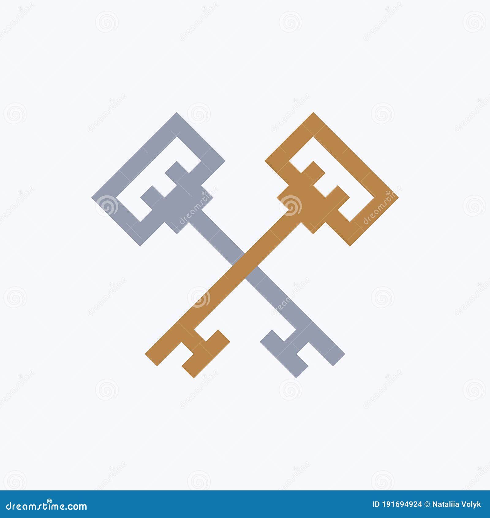 Keys logo stock vector. Illustration of real, emblem - 191694924
