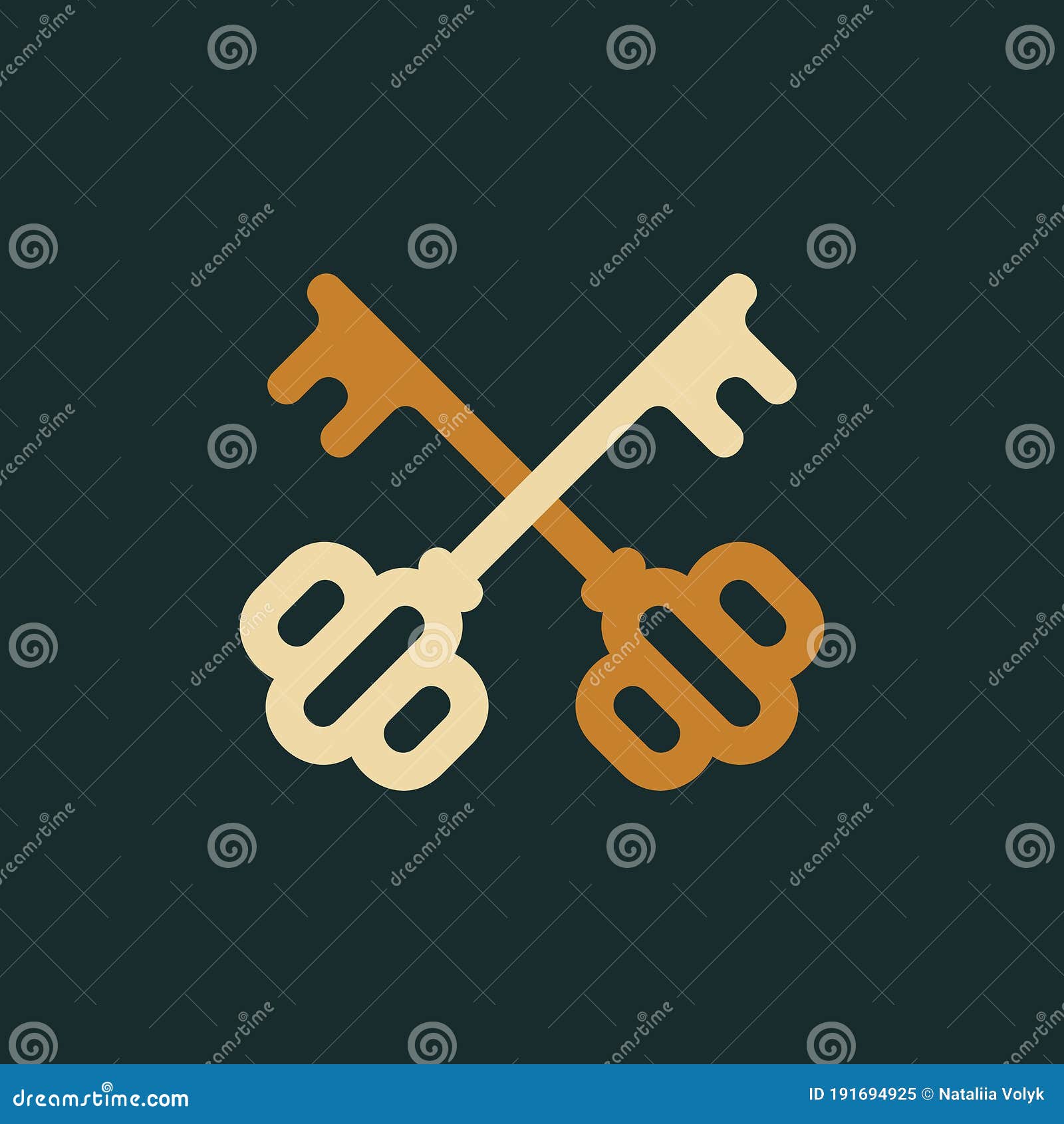 Keys logo stock vector. Illustration of business, keys - 191694925