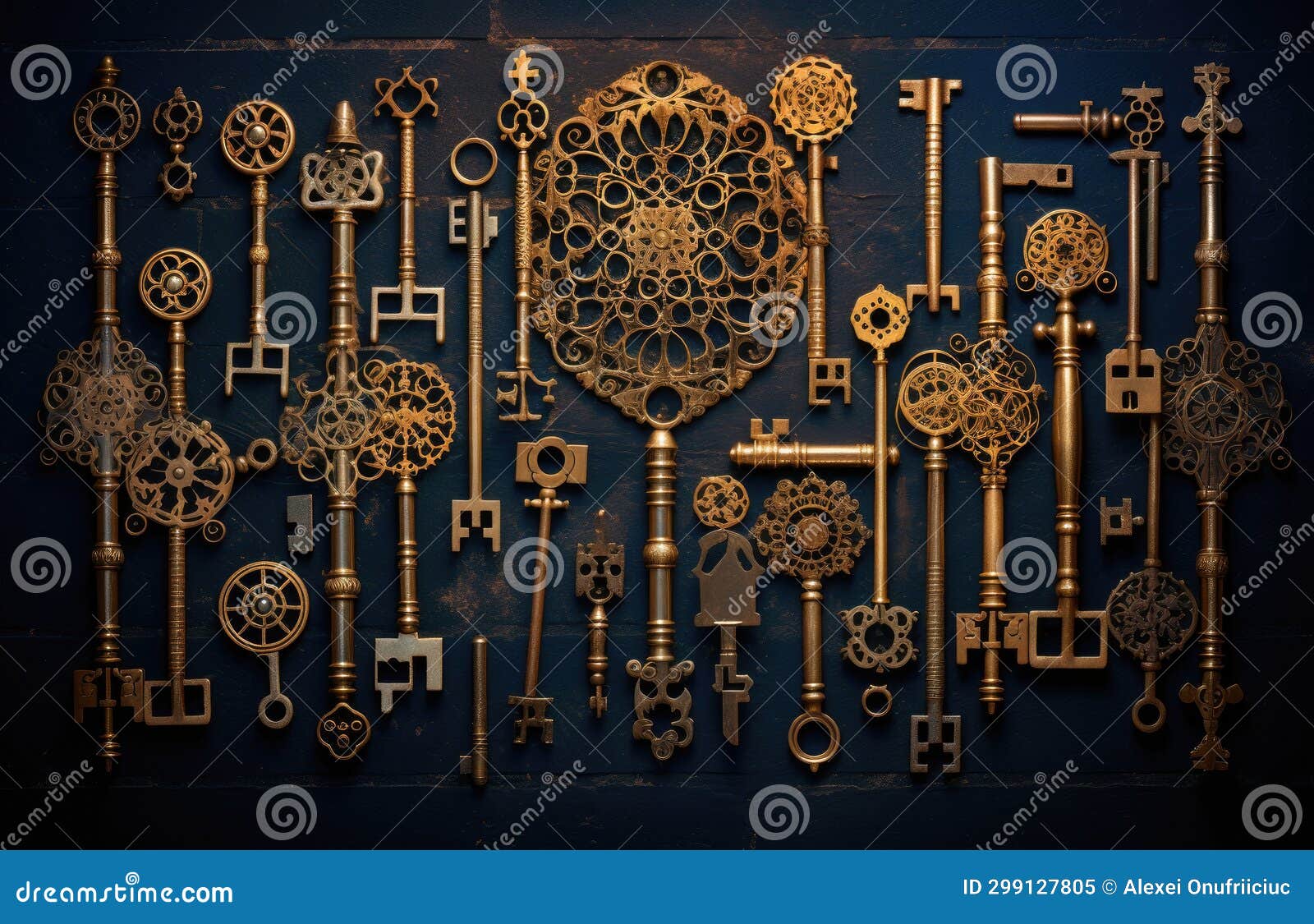 Keys. Lots of Keys. Different Kinds of Keys and Locks Stock Image ...