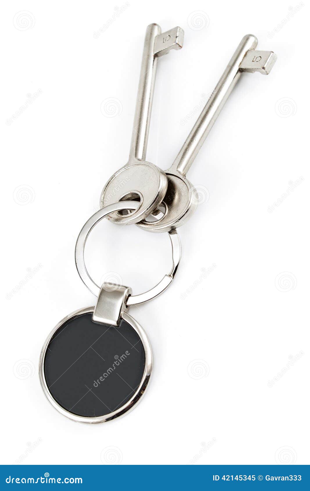 Keys with metal tag stock image. Image of security, white - 42145345
