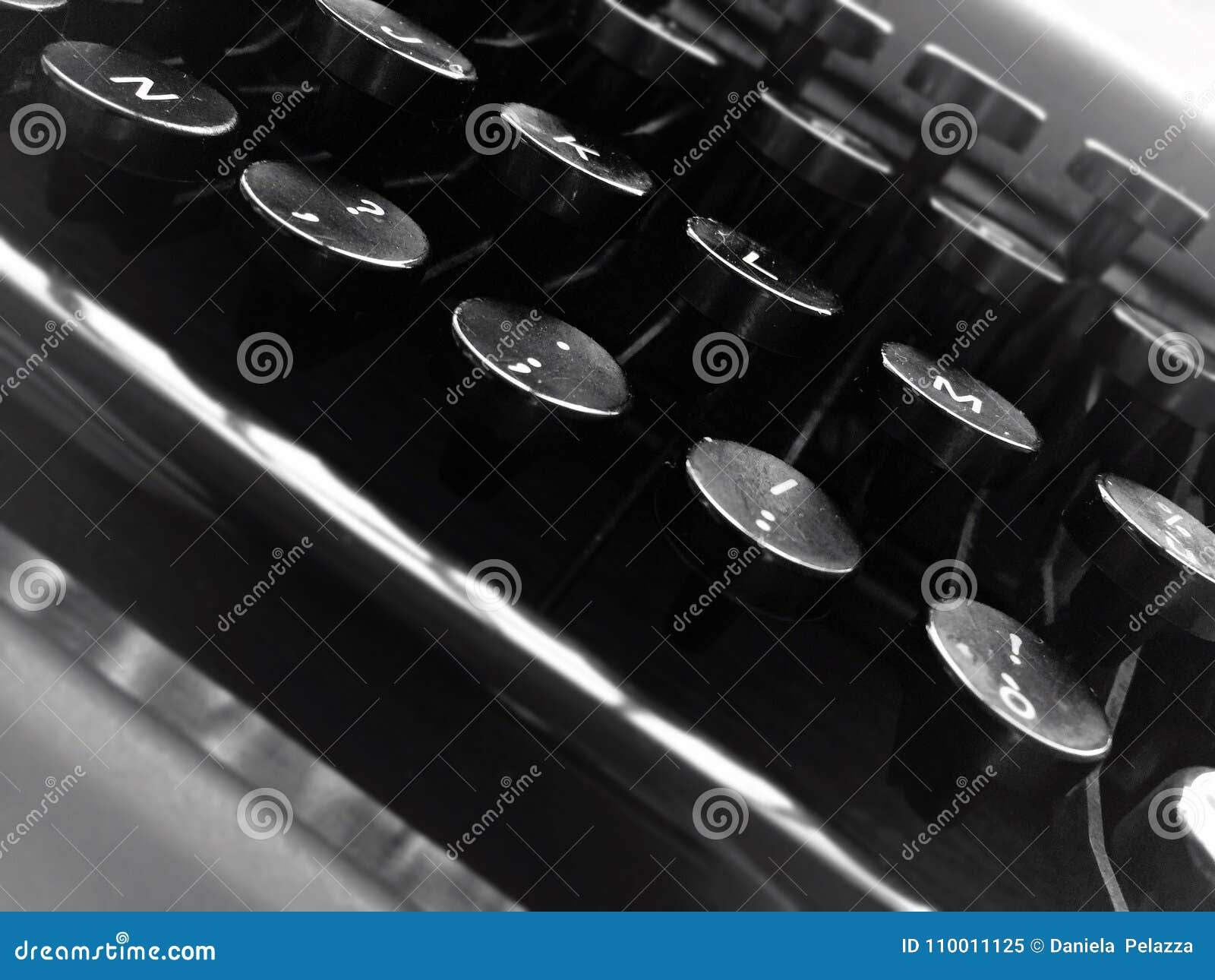Detail of old keyboard stock image. Image of antique - 110011125