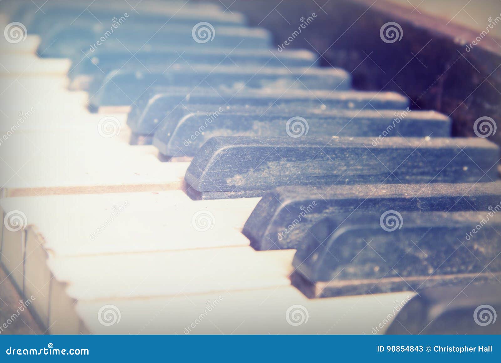 Keys from an Old Broken Damaged Piano Stock Image - Image of grungy ...