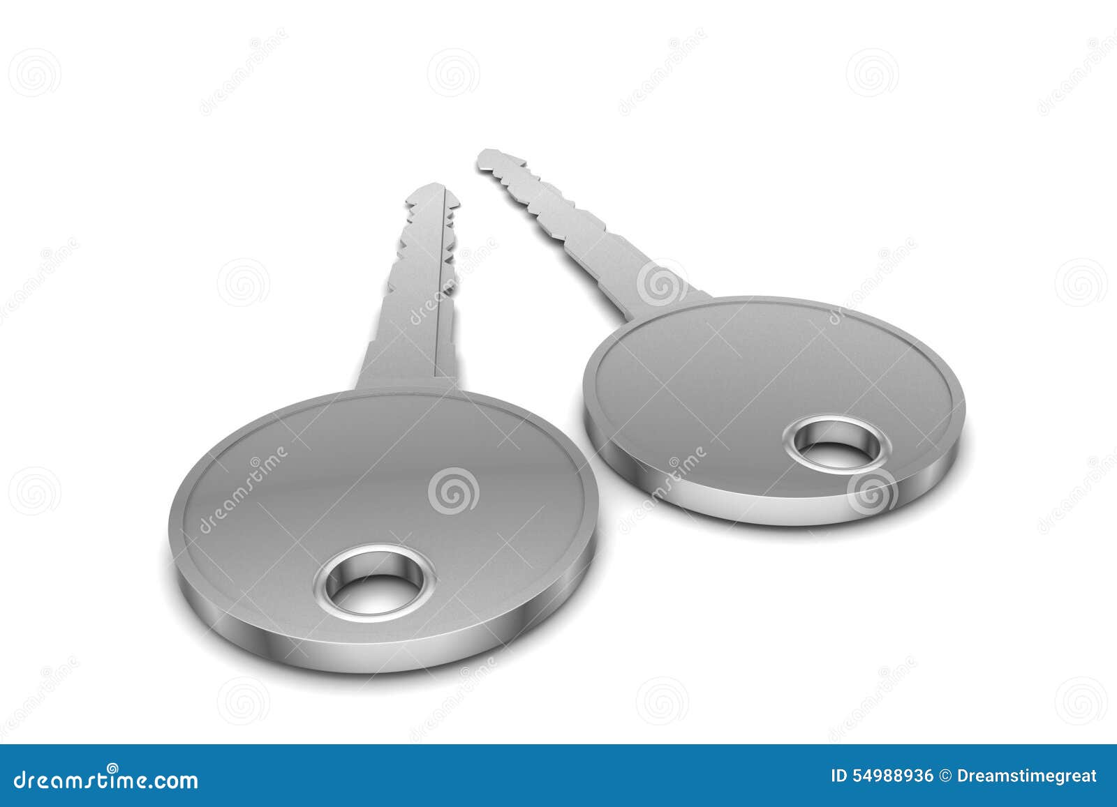 Keys pair stock illustration. Illustration of ring, metal - 54988936