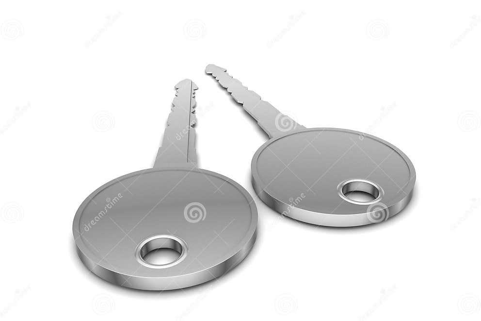 Keys pair stock illustration. Illustration of ring, metal - 54988936