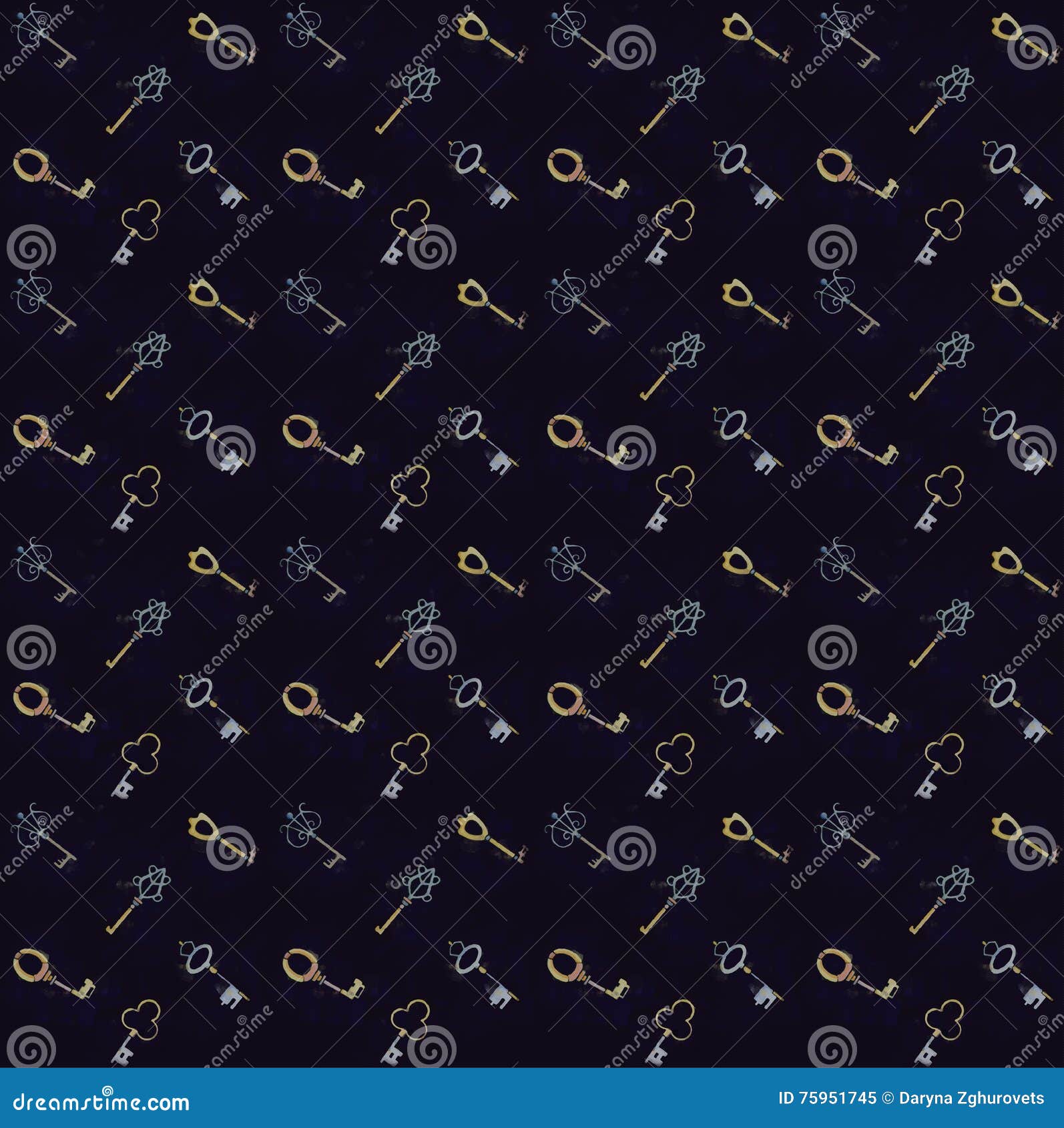 Keys pattern stock vector. Illustration of wallpaper - 75951745