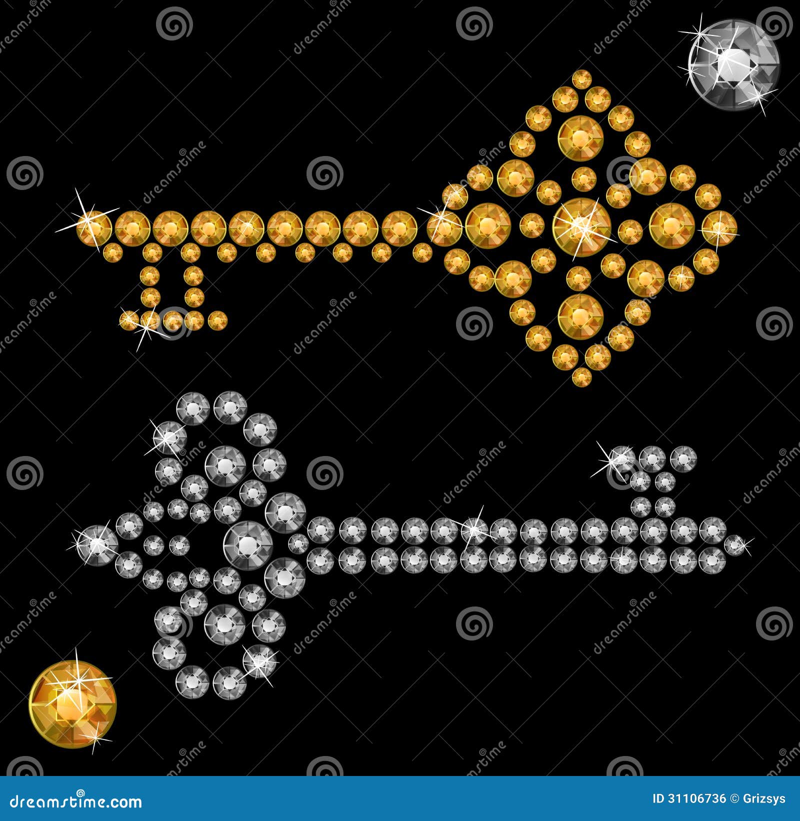 Keys of precious stones stock vector. Illustration of fashion - 31106736