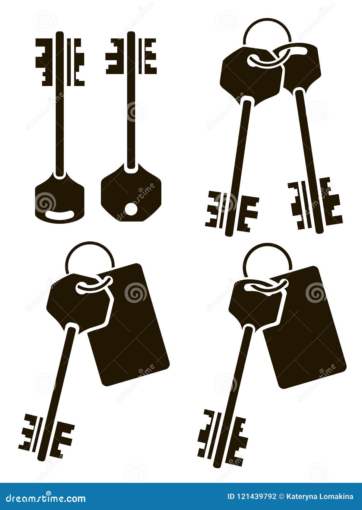 Keys stencil art stock illustration. Illustration of shape - 121439792