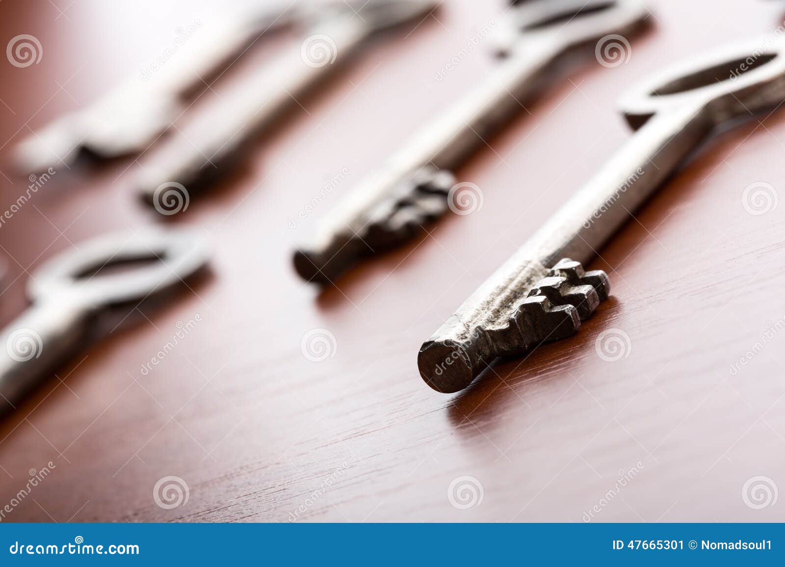 Keys on the table stock image. Image of secure, idea - 47665301
