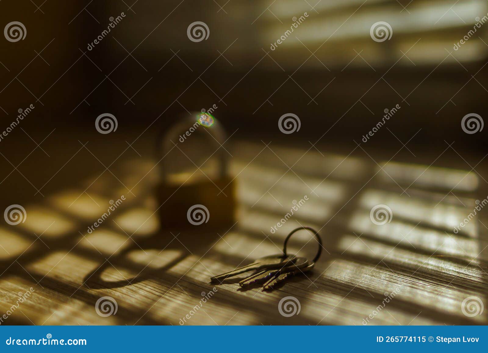 The Keys are on the Table and the Lock Stock Image - Image of iron ...