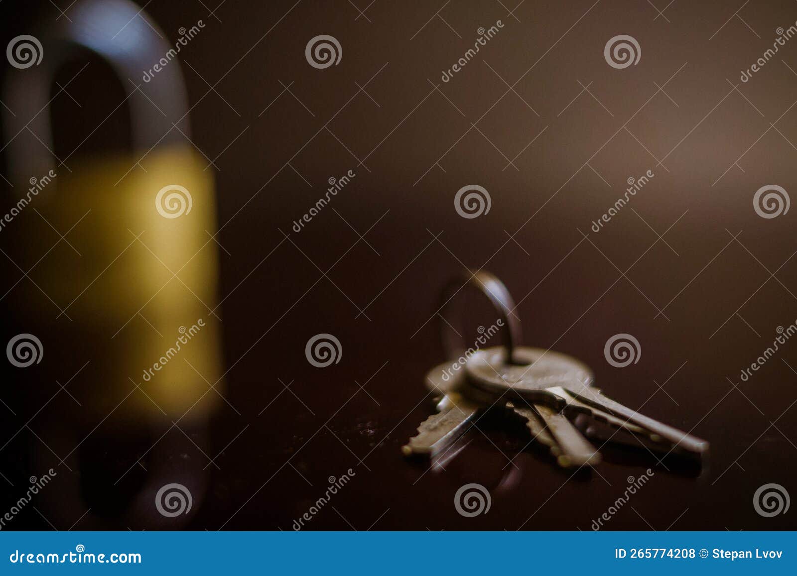 The Keys are on the Table and the Lock Stock Photo - Image of real ...