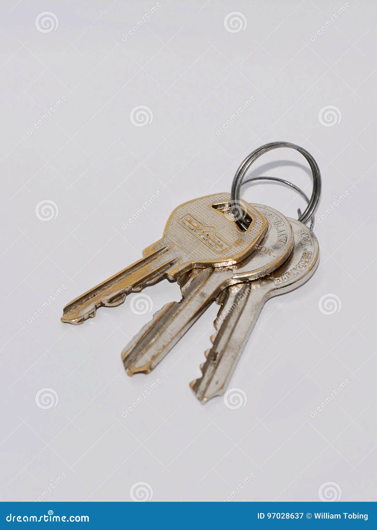 Keys stock image. Image of minimalist, white, three, keys - 97028637