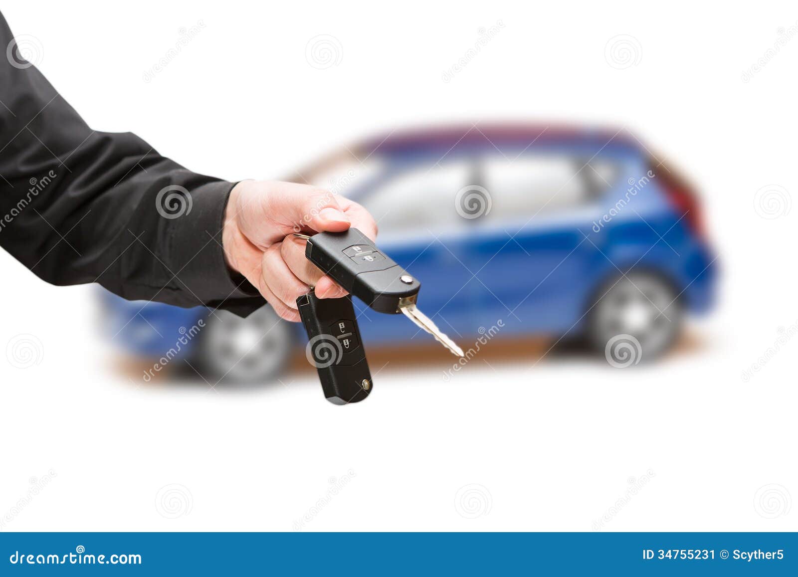 Keys To the Car. White Background Stock Image - Image of gesture ...