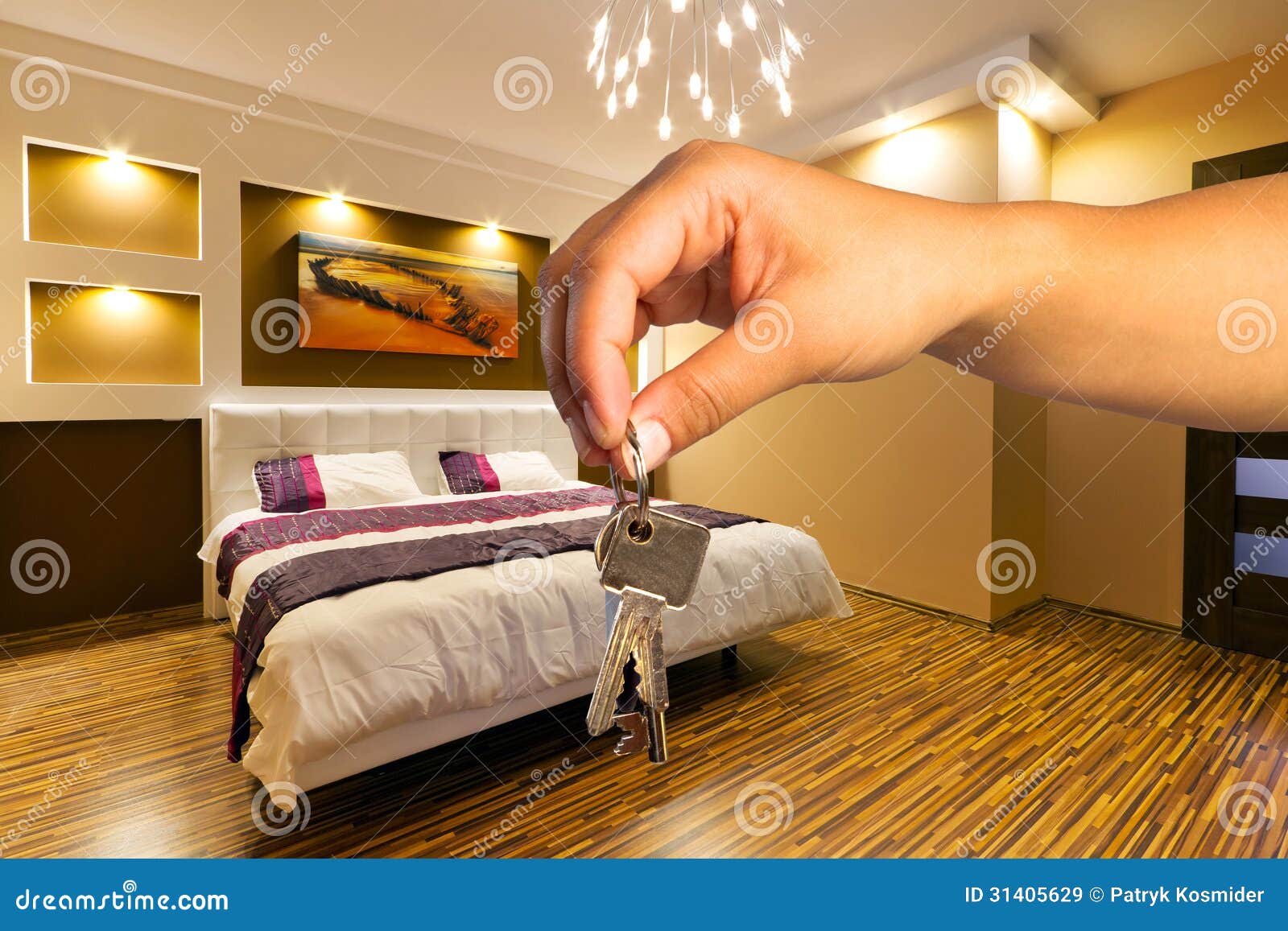Keys to modern apartment stock image. Image of buyer - 31405629