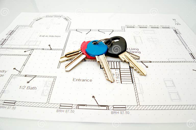 Keys to new home stock image. Image of construction, home - 2012723