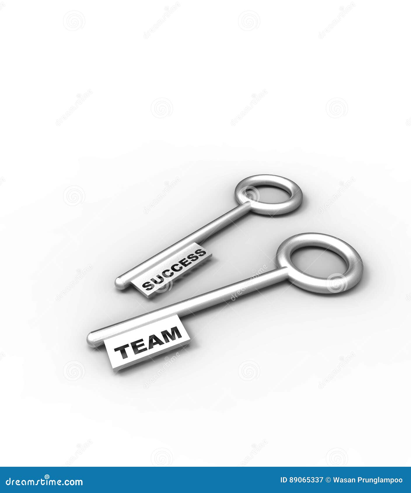 Keys to success / teamwork stock illustration. Illustration of isolated ...