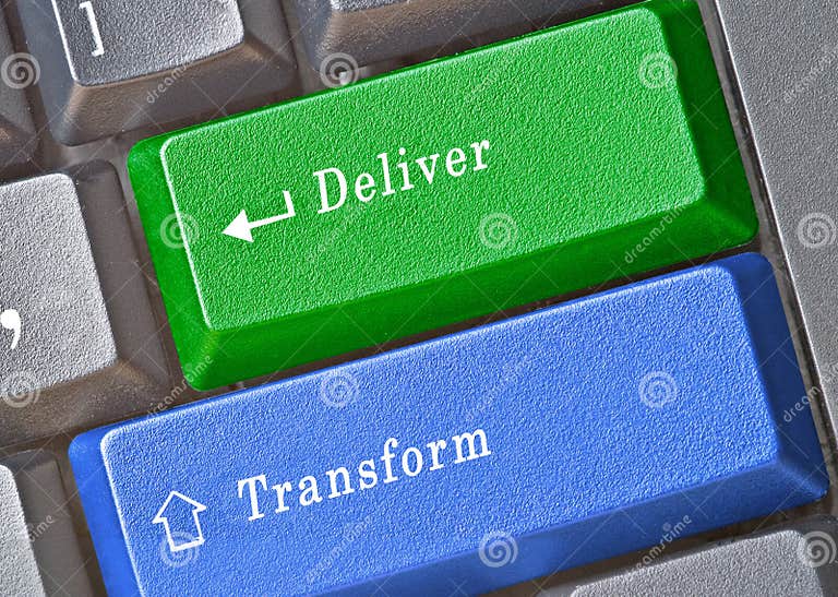 Keys To Transform and Deliver Stock Photo - Image of delivery ...