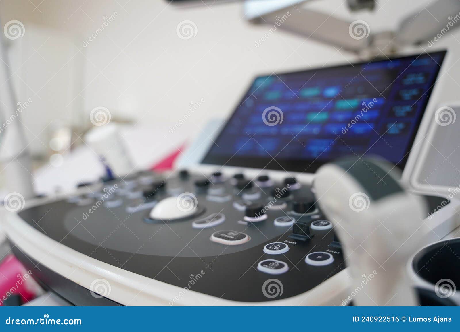 Keys of Ultrasound Device in Hospital Room Stock Photo - Image of ...