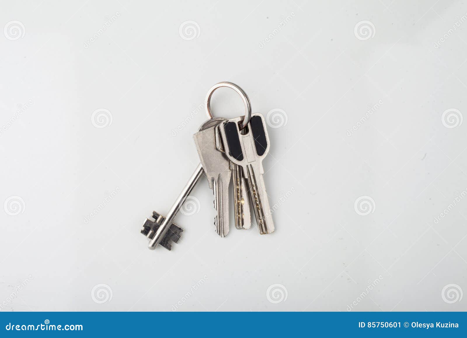 Keys on a white background stock image. Image of ring - 85750601