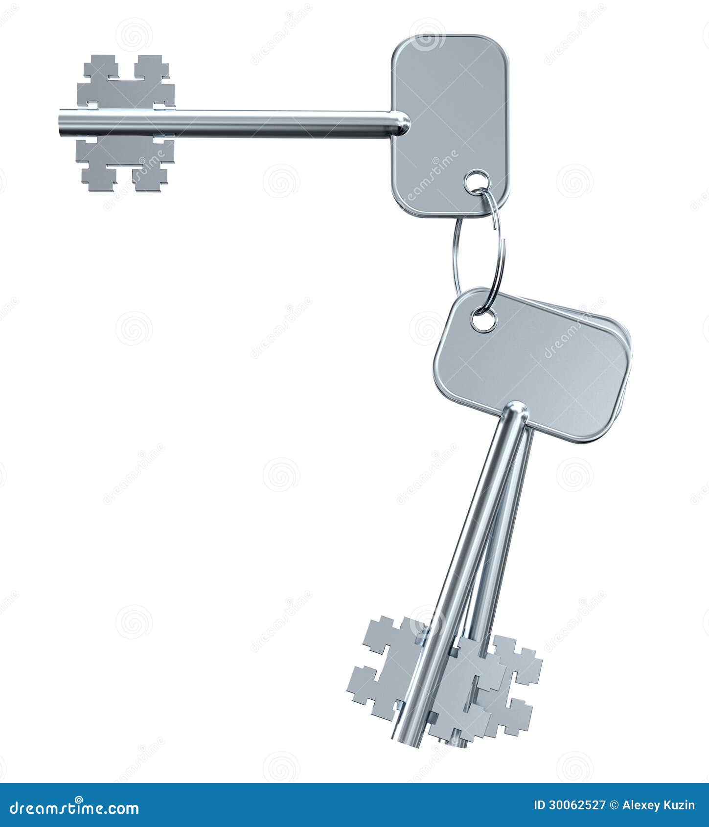 Keys on a white background stock illustration. Illustration of guard ...