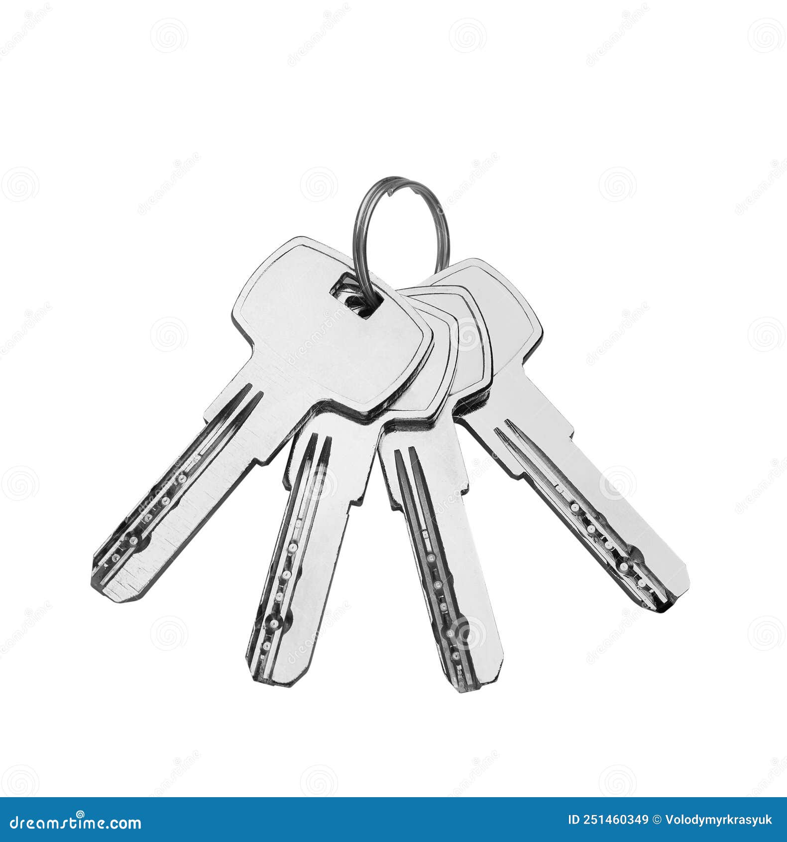 Keys on white background stock image. Image of entry - 251460349