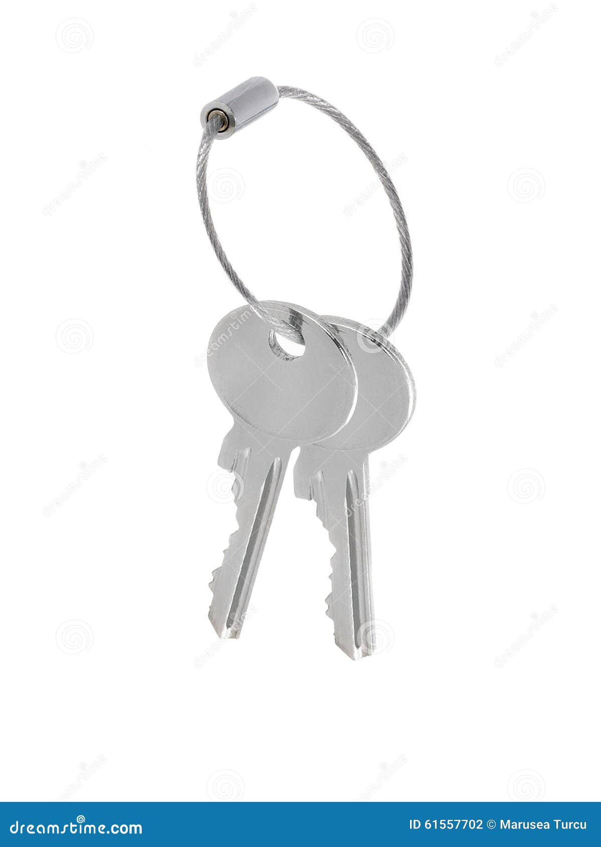 Keys on a white background stock photo. Image of steel - 61557702
