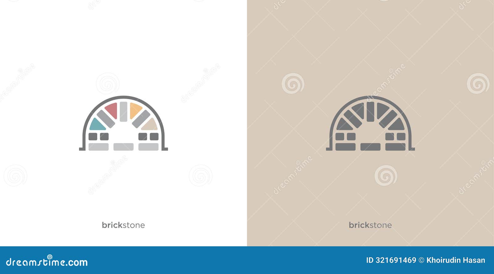 Keystone Logo Design Luxury Stone Cartoon Vector | CartoonDealer.com ...