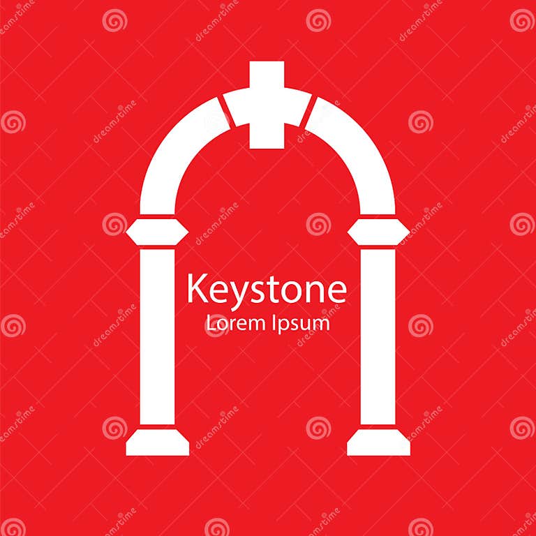 Keystone Concept Design stock vector. Illustration of architectural ...