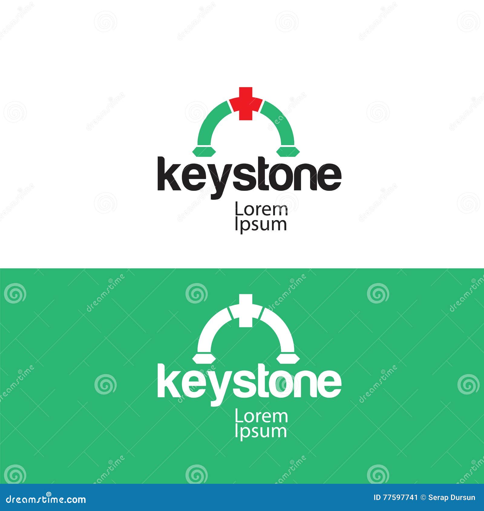 Keystone Concept Design stock vector. Illustration of architectural ...