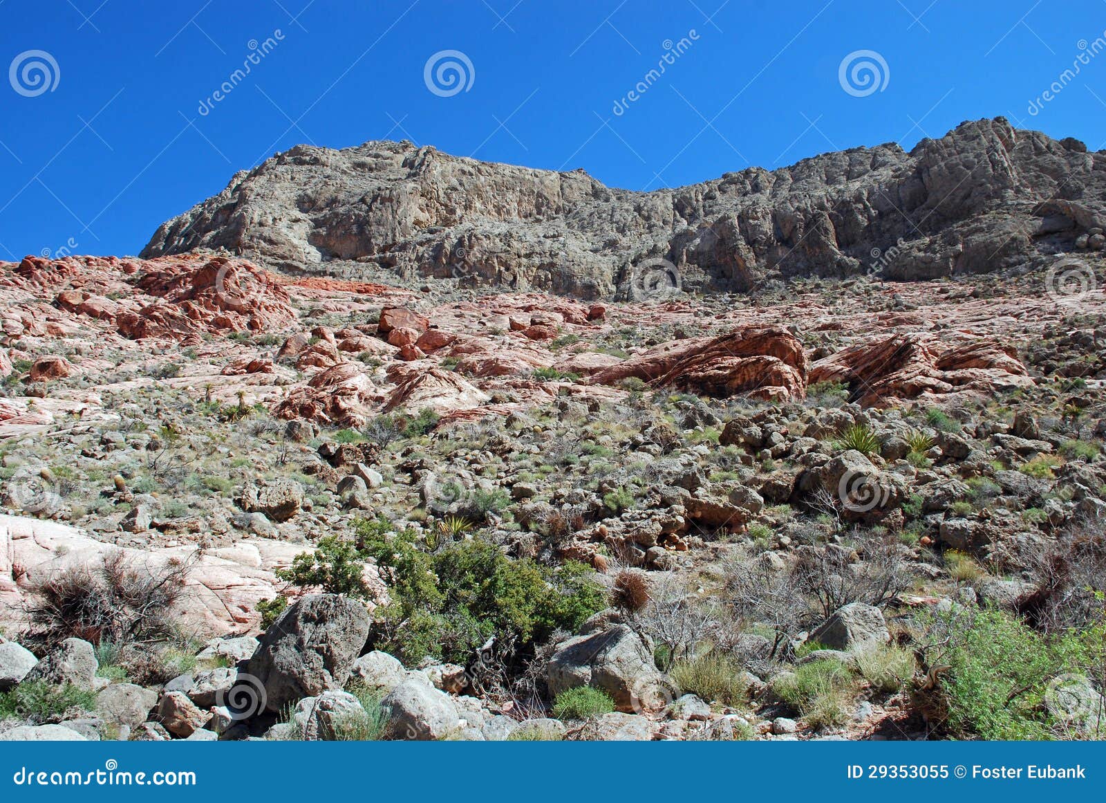 Keystone Over Thrust Fault, Red Rock Canyon, Nevada Stock Image - Image ...