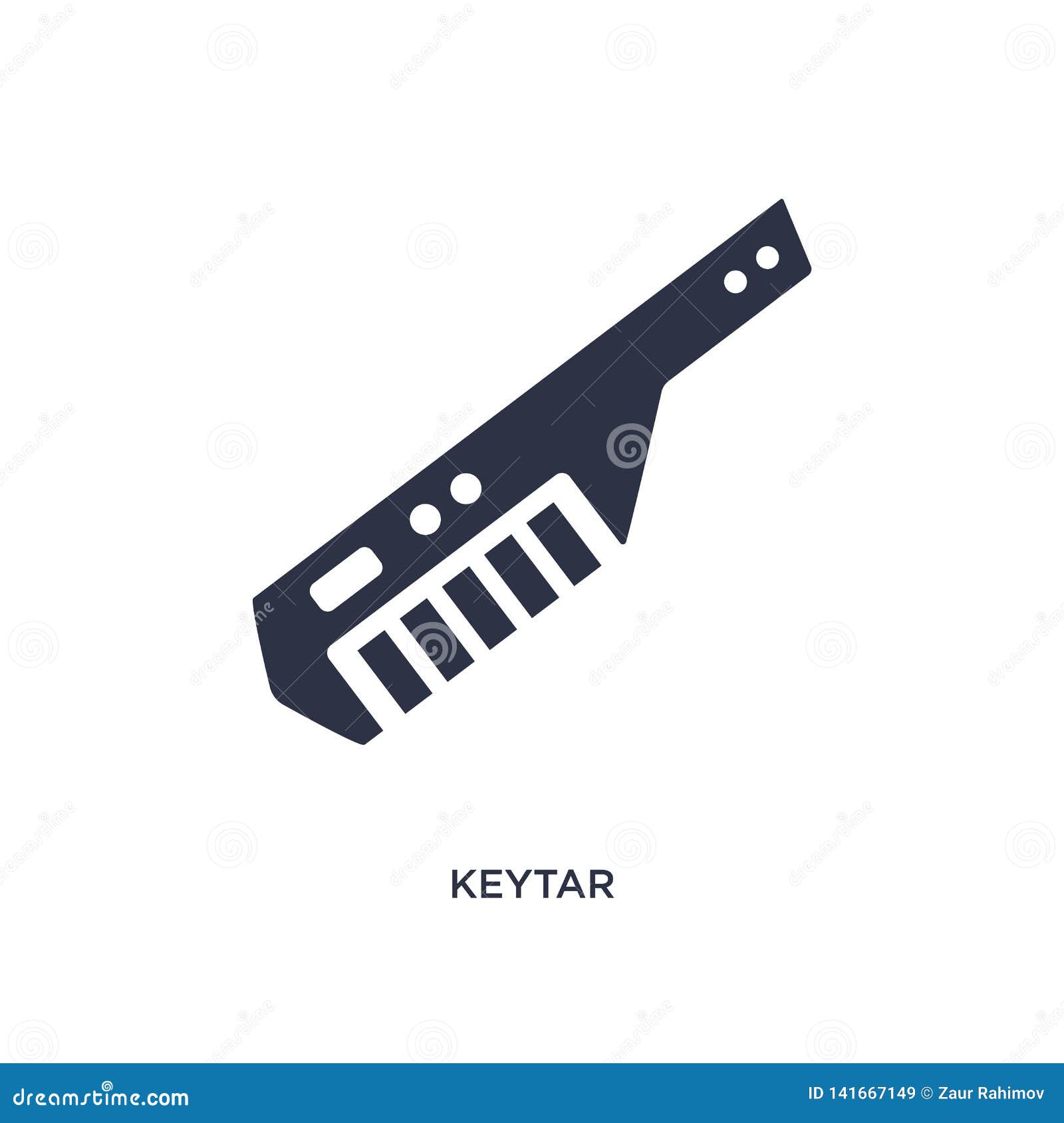 Keytar. Music Instrument Icon. Outline Vector Clipart | CartoonDealer ...
