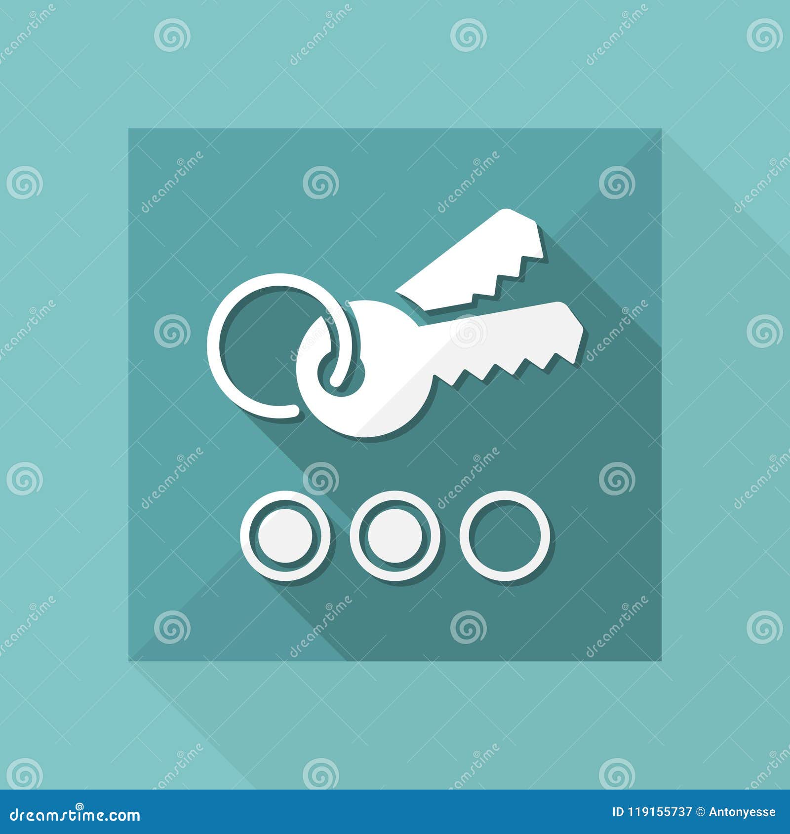 Keyword icon stock illustration. Illustration of alarm - 119155737