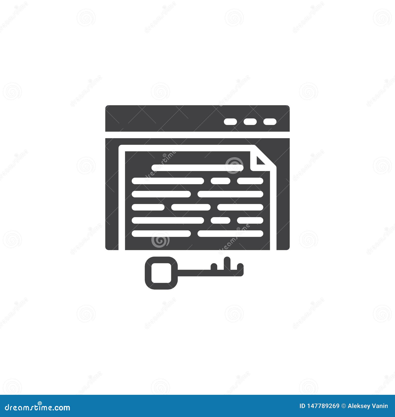 Keyword page vector icon stock vector. Illustration of design - 147789269