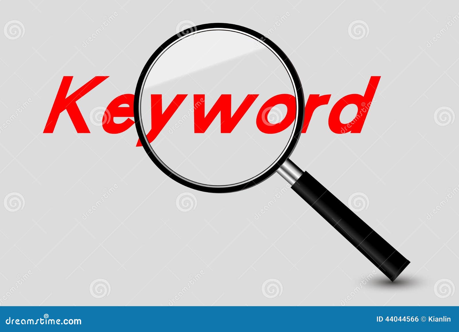 Keyword Search stock illustration. Illustration of enlarge - 44044566