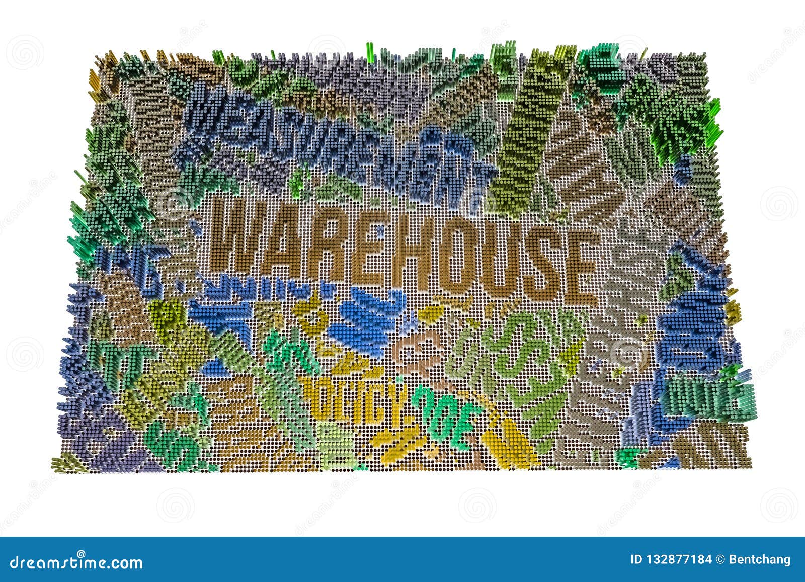 Keyword of Warehouse. Abstract Shape Composition, Geometric Structure ...