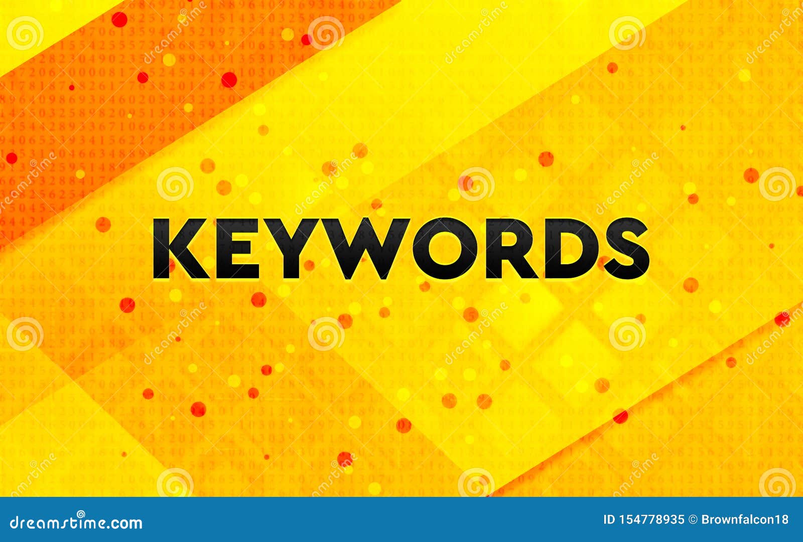 Keywords Abstract Digital Banner Yellow Background Stock Illustration ...