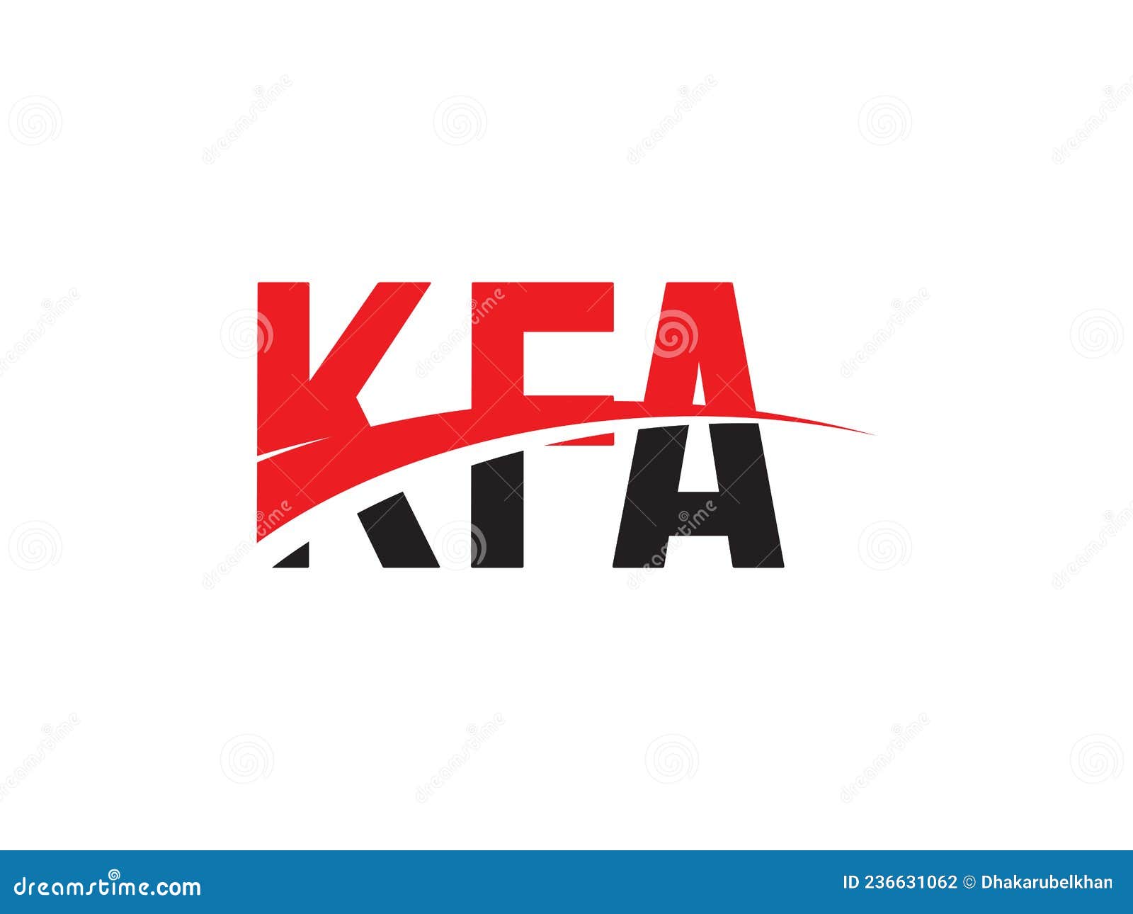KFA Letter Initial Logo Design Vector Illustration Stock Vector ...