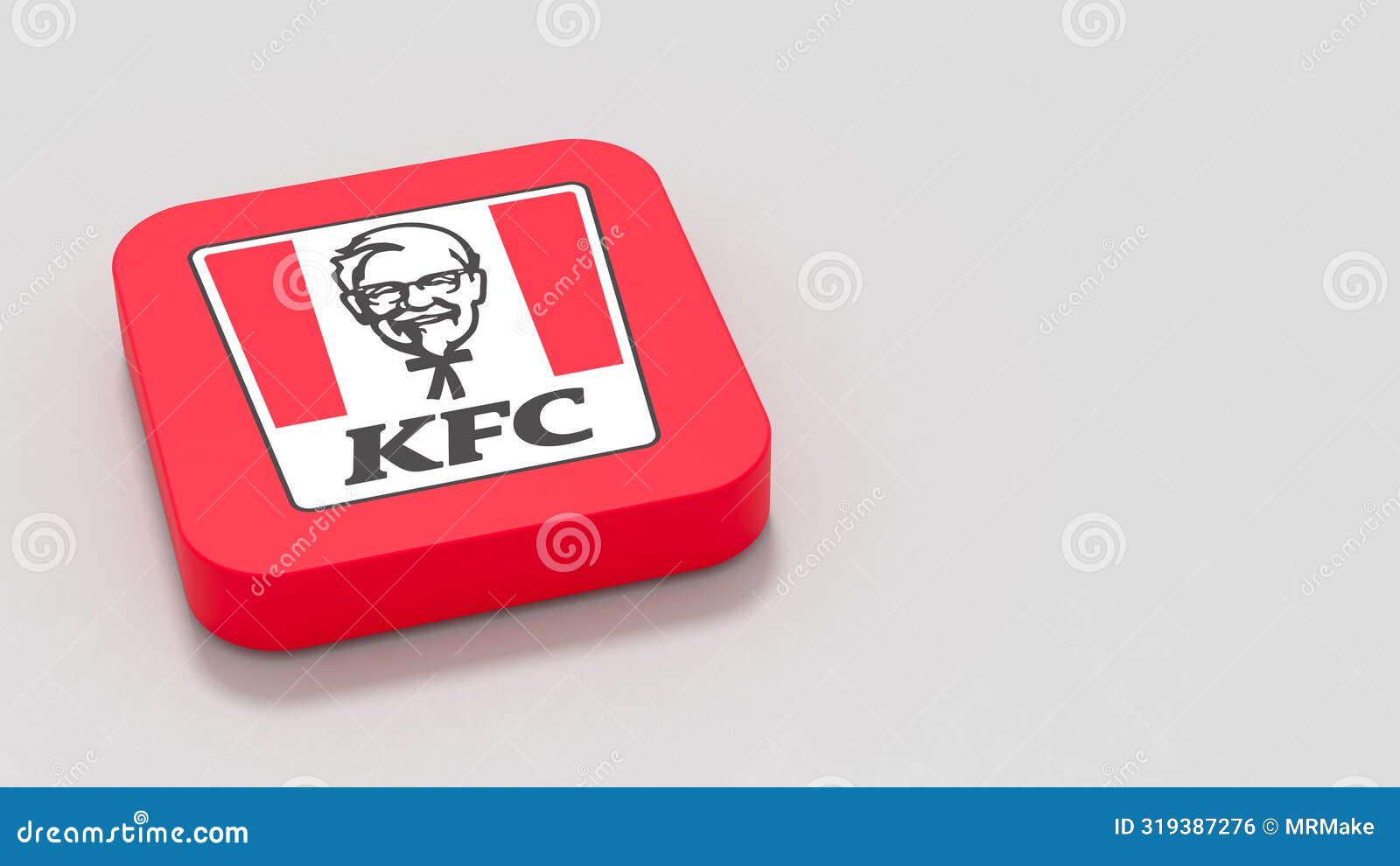 KFC App Icon on Gray Background with Copy Space Editorial Photo ...