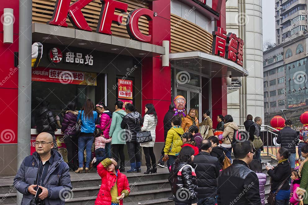 Kfc in China editorial photo. Image of happy, asian, fast - 37618146