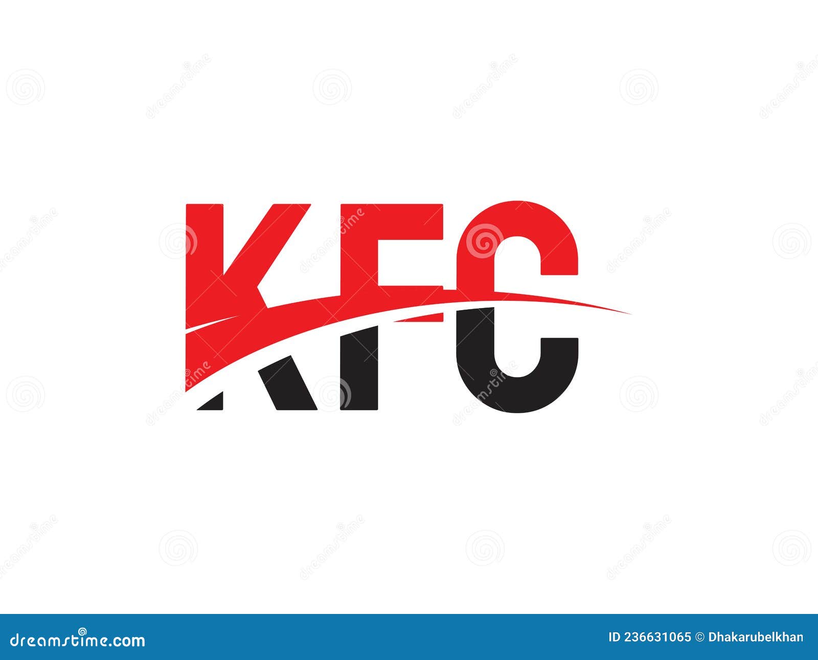 KFC Letter Initial Logo Design Vector Illustration Stock Vector ...