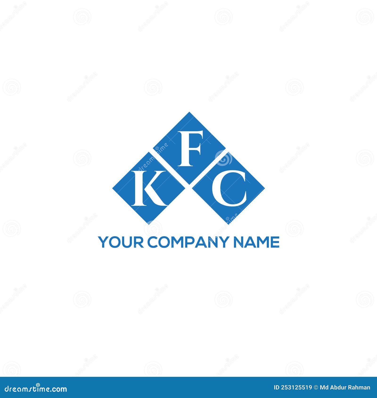 KFC Letter Logo Design On WHITE Background. KFC Creative Initials ...