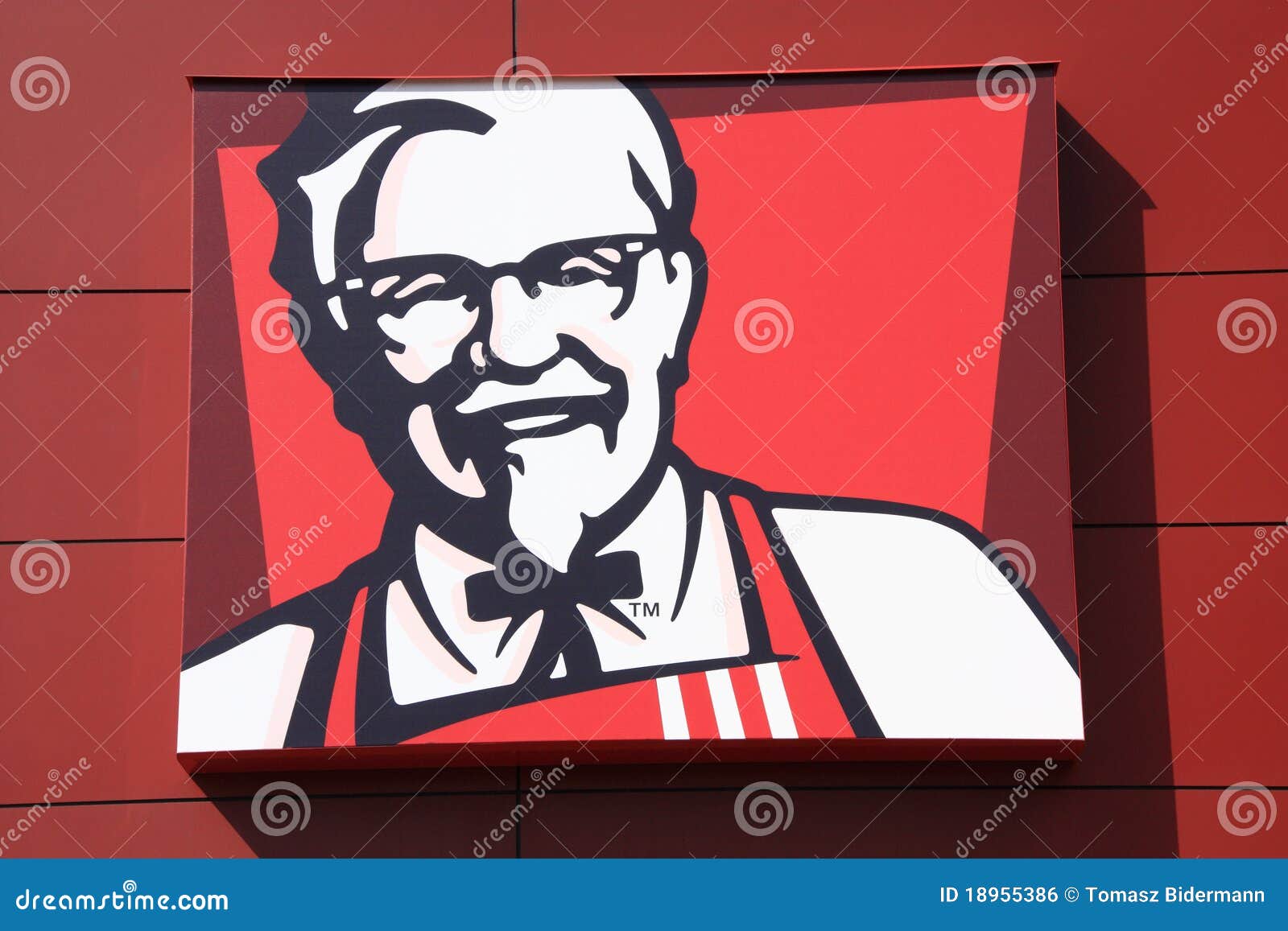 KFC logo editorial photo. Image of cash, commercial, drive - 18955386