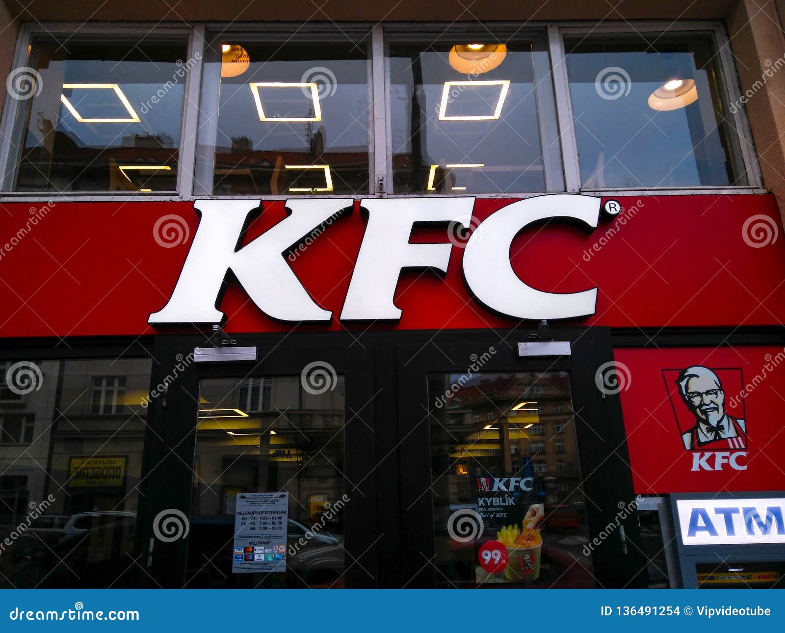 Logo KFC Fast Food Restaurant Kentucky Fried Chicken KFC Editorial ...