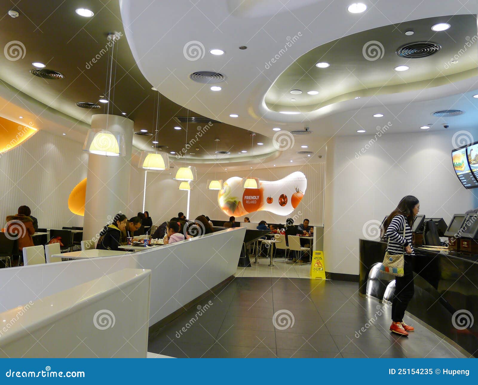 Kfc restaurant interior editorial image. Image of branding - 25154235