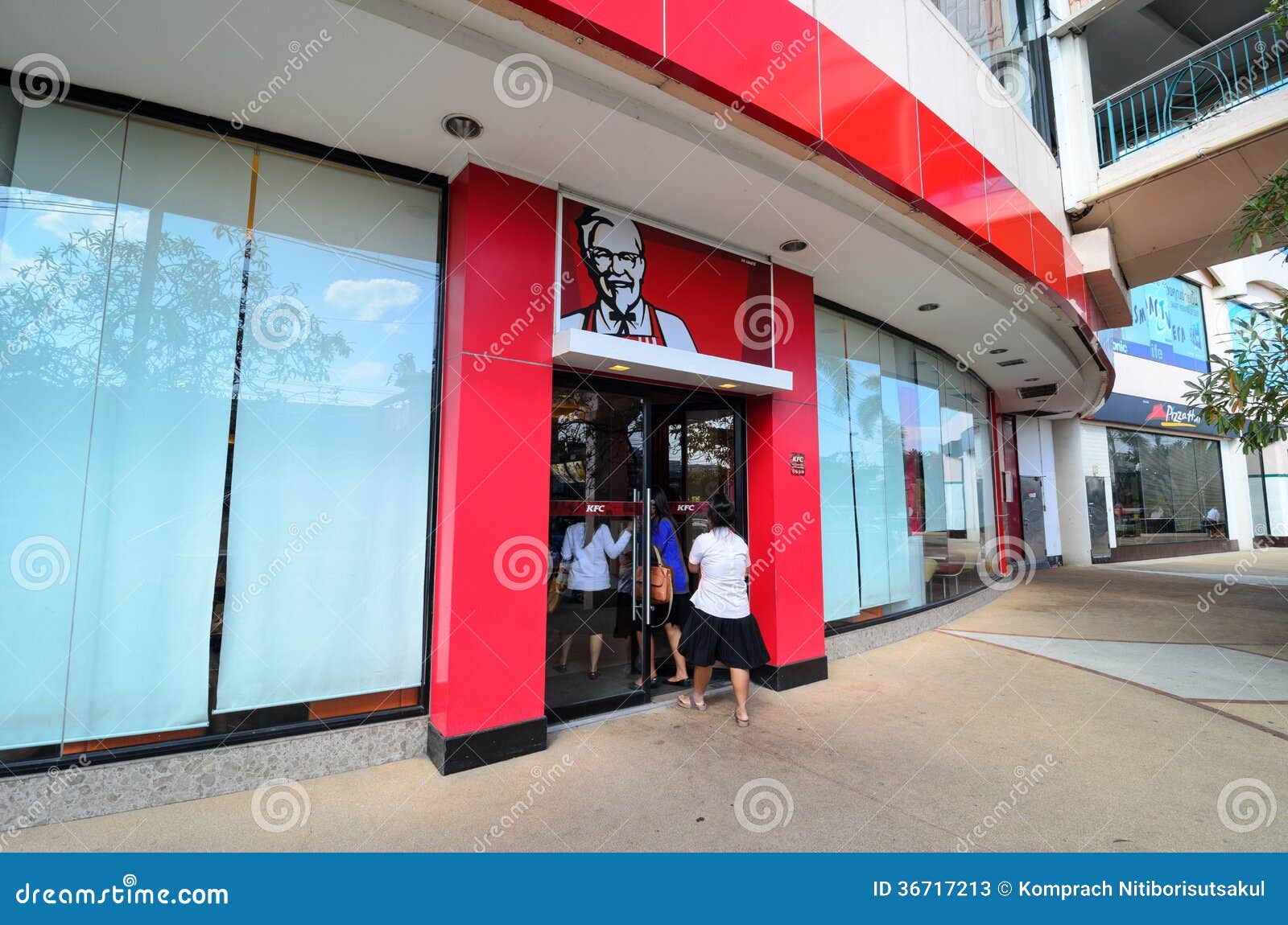 KFC restaurant editorial stock photo. Image of corporation - 36717213