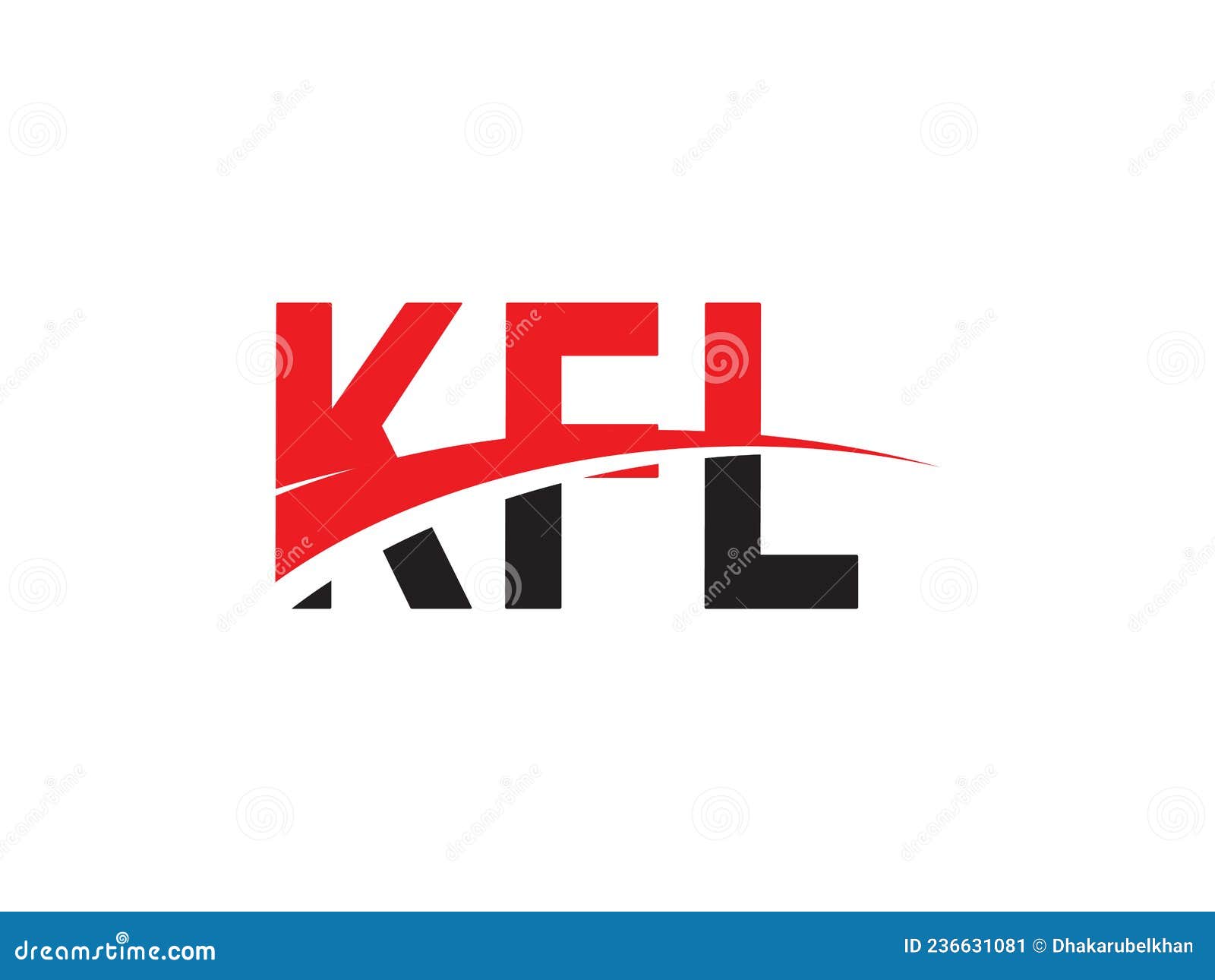 KFL Letter Initial Logo Design Vector Illustration Stock Vector ...