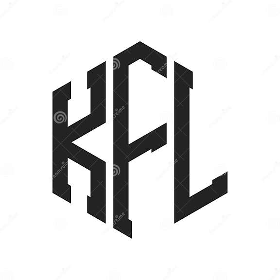 KFL Logo Design. Initial Letter KFL Monogram Logo Using Hexagon Shape ...