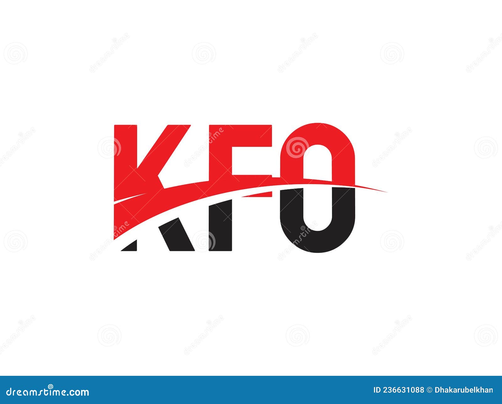 KFO Letter Initial Logo Design Vector Illustration Stock Vector ...