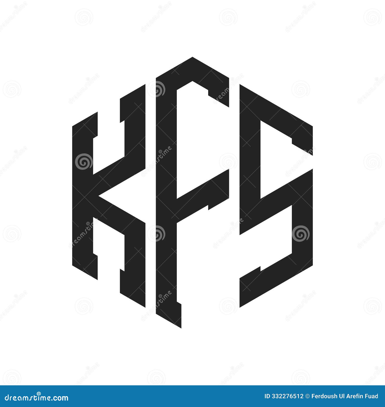 KFS Logo Design. Initial Letter KFS Monogram Logo Using Hexagon Shape ...